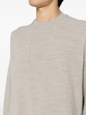 Rick Owens Panelled Slub Texture Sweatshirt - Grey