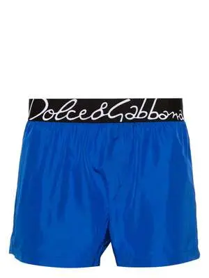 Dolce & Gabbana Logo-waistband Swim Shorts