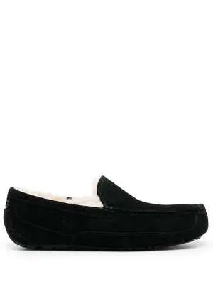 UGG Ascot Matte Suede Slippers - Black