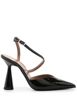 D'ACCORI 100mm Pointed-toe Leather Pumps