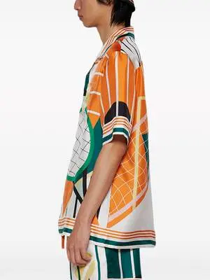 Casablanca Court Abstrait Silk Shirt