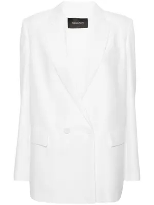 Fabiana Filippi Peak-lapels Double-breasted Blazer - White