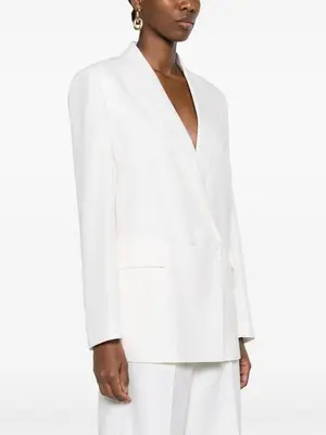 Fabiana Filippi Peak-lapels Double-breasted Blazer - White