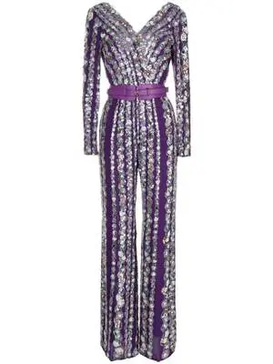 Saiid Kobeisy Sequined Jumpsuits