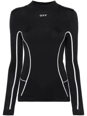Off-White Logo-jacquard Top