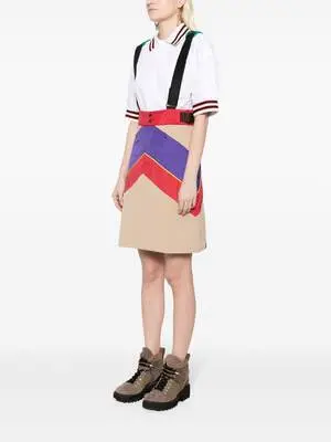 Kolor Colour-block Dungaree Dress - Multicolour