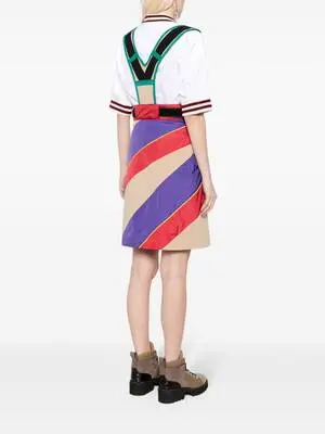 Kolor Colour-block Dungaree Dress - Multicolour