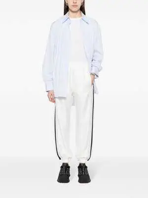 Moncler Logo-embroidered Track Pants - Neutrals