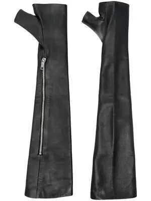 COURREGES Fingerless Leather Gloves