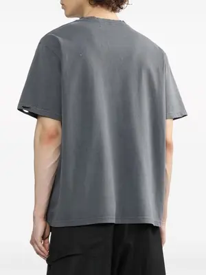 We11Done Slogan-print Cottton T-shirt - Grey