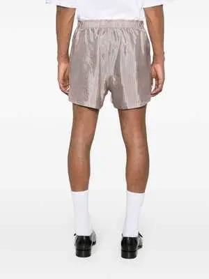 Martine Rose Striped Lace-trim Shorts