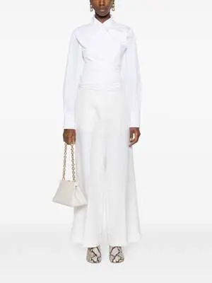 Fabiana Filippi Wrap-design Cotton Shirt