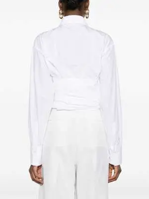 Fabiana Filippi Wrap-design Cotton Shirt