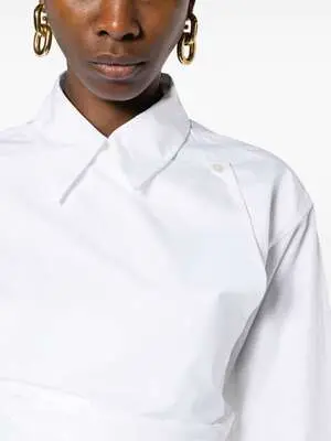 Fabiana Filippi Wrap-design Cotton Shirt