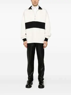 Gcds Logo-appliqué Half-zipped Sweatshirt