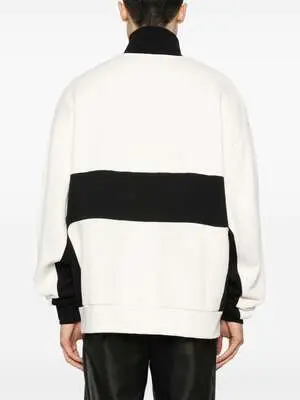 Gcds Logo-appliqué Half-zipped Sweatshirt