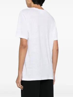 MARANT ETOILE Zewel Linen T-shirt - White