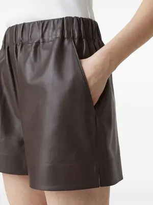 Closed Lambskin Shorts