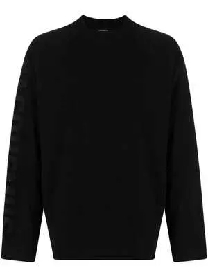 Jacquemus Logo-print Long-sleeve T-shirt - Black