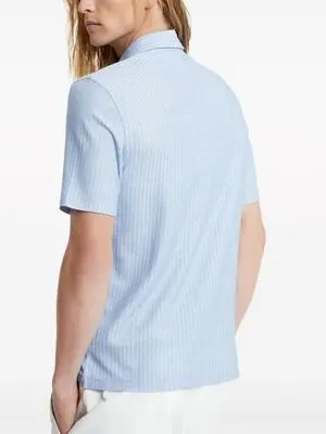 Brunello Cucinelli Ribbed-knit Polo Shirt