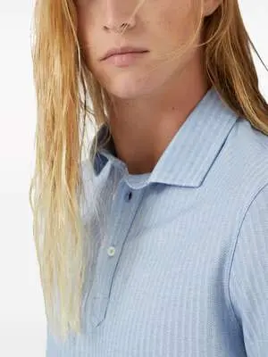 Brunello Cucinelli Ribbed-knit Polo Shirt