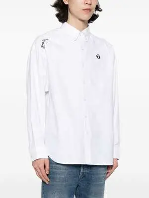 AAPE BY *A BATHING APE Logo-embroidered Cotton Shirt