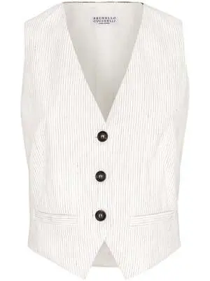 Brunello Cucinelli Pinstripe Waistcoat