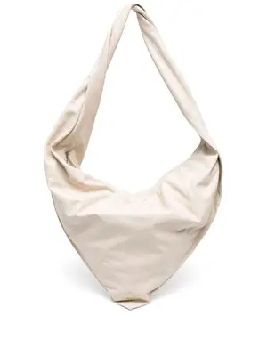 LEMAIRE Scarf Leather Crossbody Bag - White