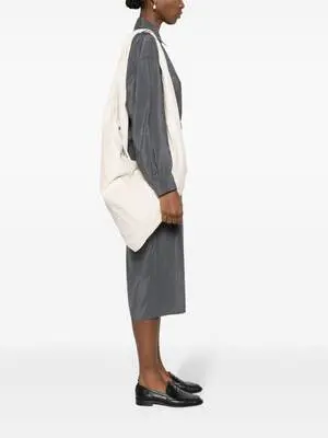LEMAIRE Scarf Leather Crossbody Bag - White