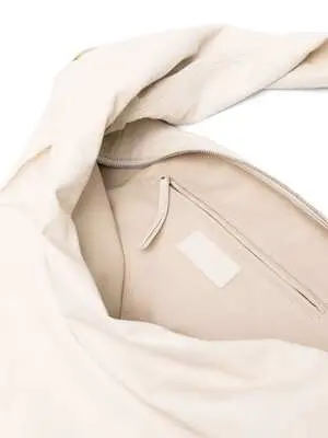 LEMAIRE Scarf Leather Crossbody Bag - White