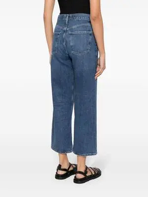 AGOLDE Ren High-rise Cropped Wide Leg Jeans