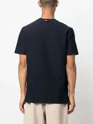 Thom Browne Rwb Stripe Cotton T-shirt - Blue