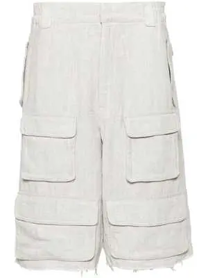 MISBHV Linen Blend Cargo Shorts