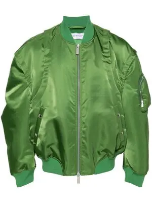 Off-White Men's Green Jackets 