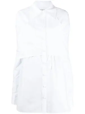 KIMHEKIM Rear-tie Shirt Dress - White
