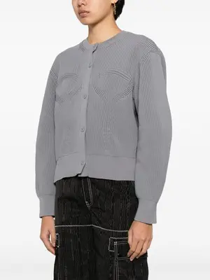 JNBY Ribbed Knit Cardigan - Blue