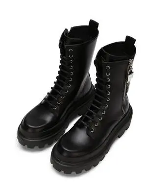 Dolce & Gabbana Chain-link Combat Boots