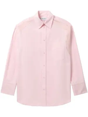 JW Anderson Classic-collar Cotton Shirt - Pink