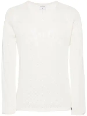 COURREGES Logo-print Mesh T-shirt