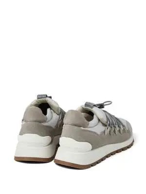 Brunello Cucinelli Panelled Leather Sneakers