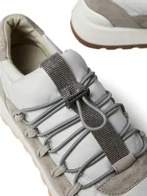 Brunello Cucinelli Panelled Leather Sneakers