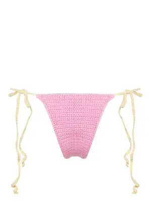 Gcds Heart Crochet-knit Bikini Bottom