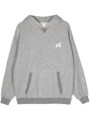 AUTRY Appliqué-logo Mélange-effect Sweatshirt