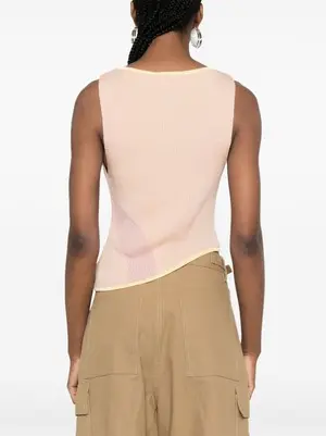 Gcds Comma Asymmetric Ribbed Top