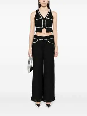 Giuseppe Di Morabito Rhinestone-embellished Bouclé Vest