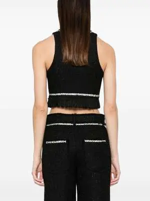 Giuseppe Di Morabito Rhinestone-embellished Bouclé Vest
