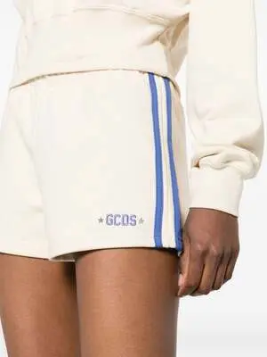 Gcds Logo-embroidered Jersey Shorts