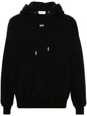 Off-White Arrows-embroidered Cotton Hoodie