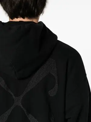 Off-White Arrows-embroidered Cotton Hoodie