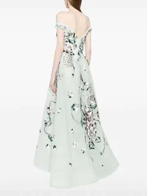 SAIID KOBEISY Off-shoulder Tulle Gown